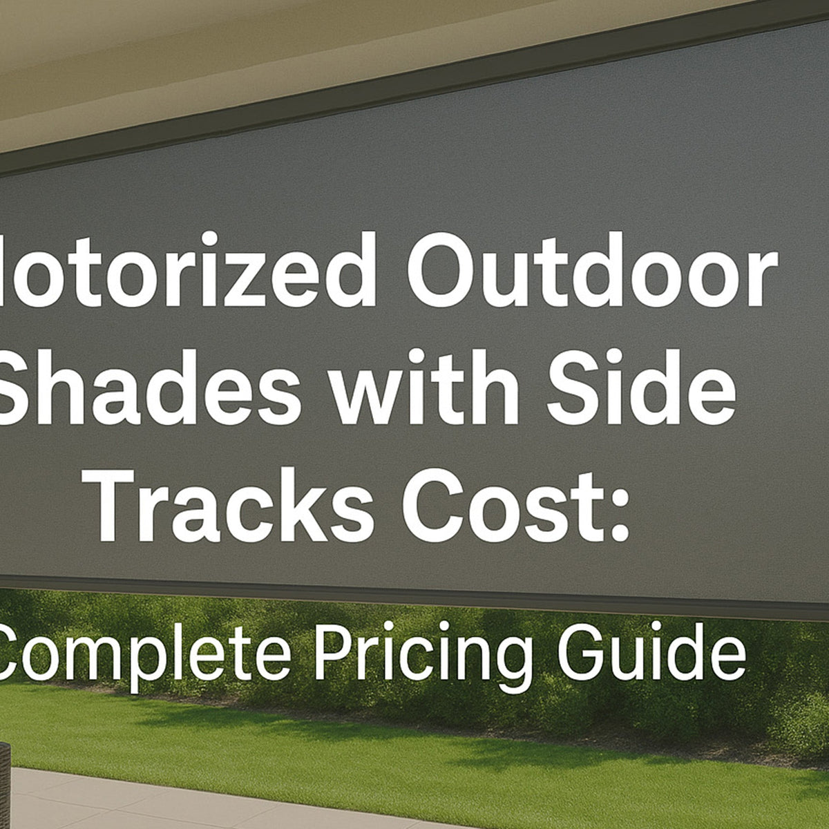 Motorized Outdoor Shades with Side Tracks Cost: Complete Pricing Guide ...