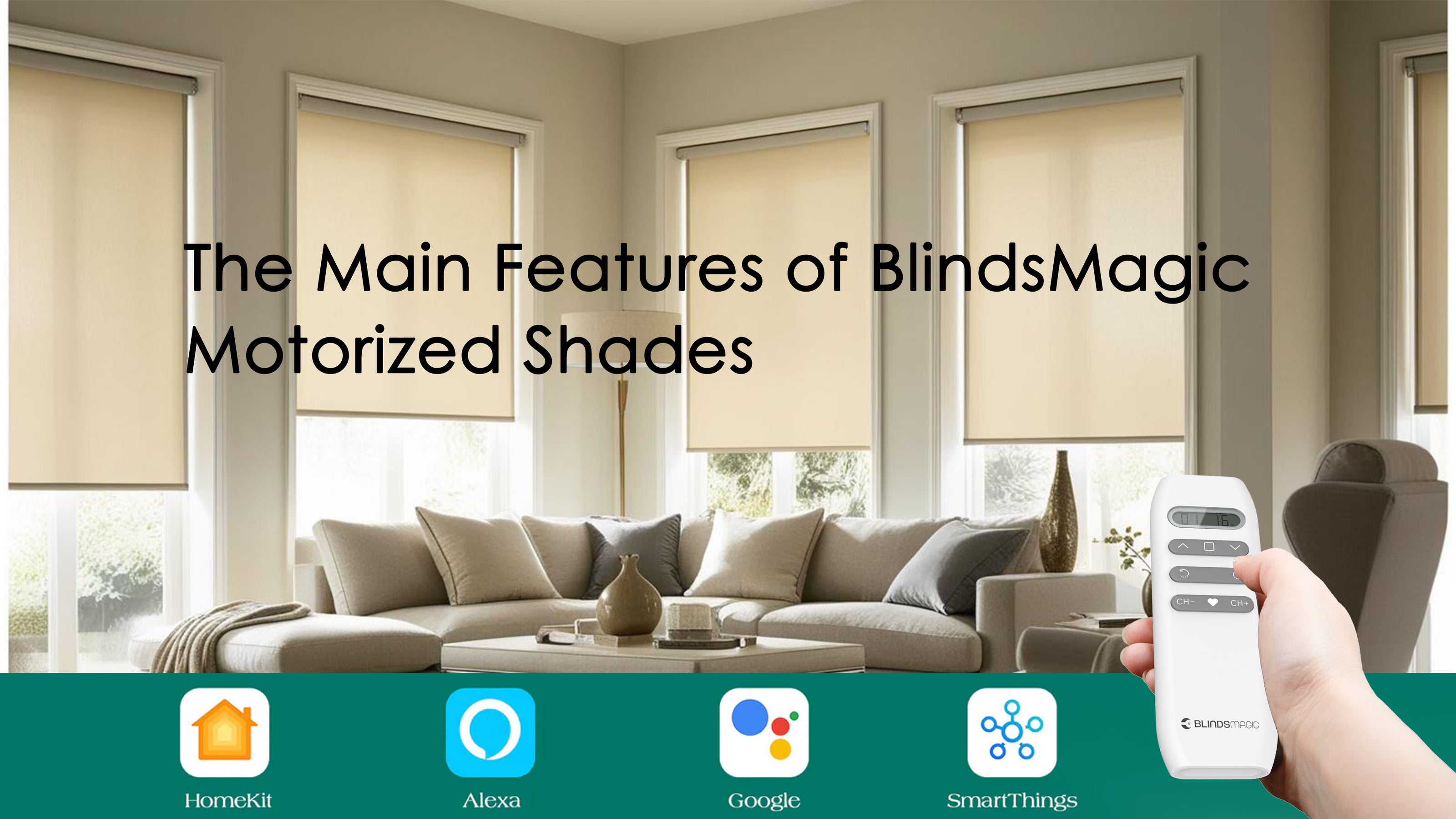 The Main Features of BlindsMagic Motorized Shades | BlindsMagic