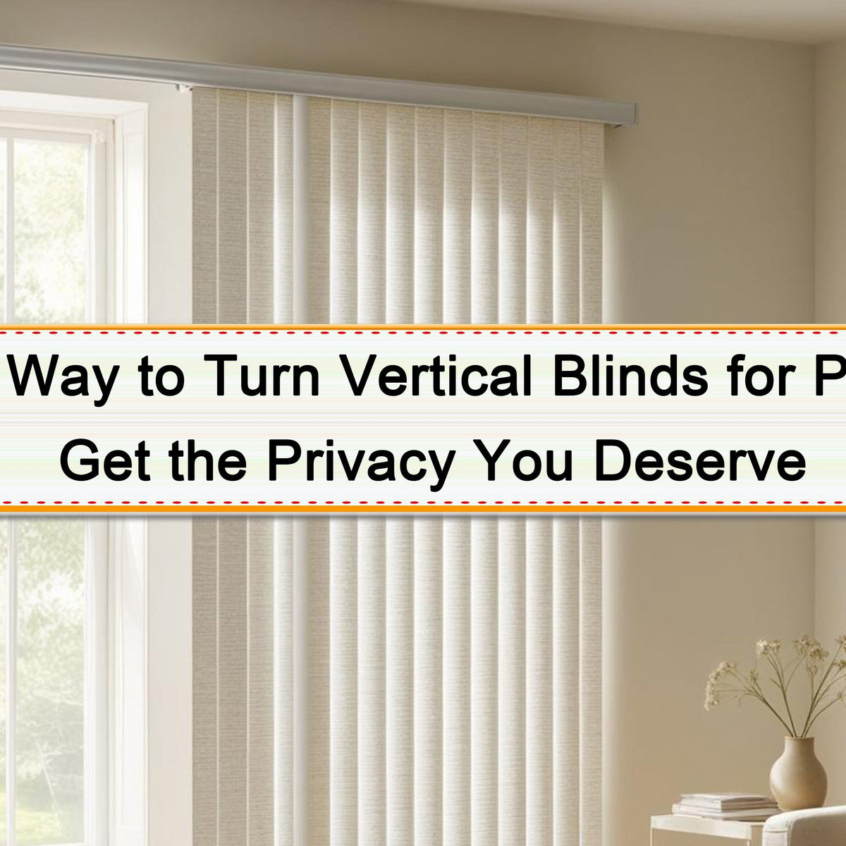 Which Way to Turn Vertical Blinds for Privacy Get the Privacy You Dese ...