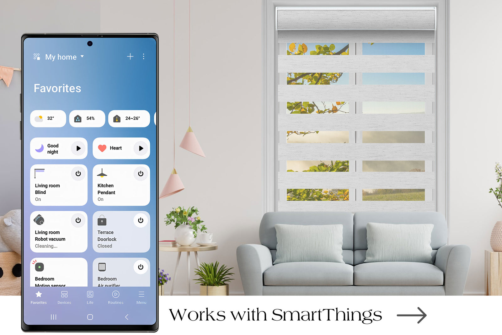 Buy Custom Smart Remote Motorized Window Blinds & Shades – BlindsMagic